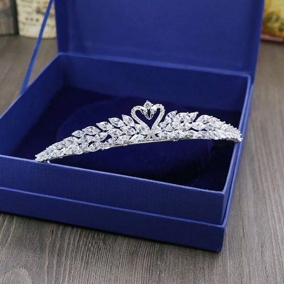 Tiarazcrownz | Accessories | The Love Birds Crystal Cz Tiara | Poshmark